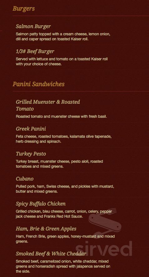 Menu - Marquette MI's The Vierling Restaurant & Marquette Harbor ...