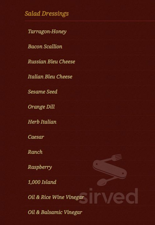 Menu - Marquette MI's The Vierling Restaurant & Marquette Harbor ...