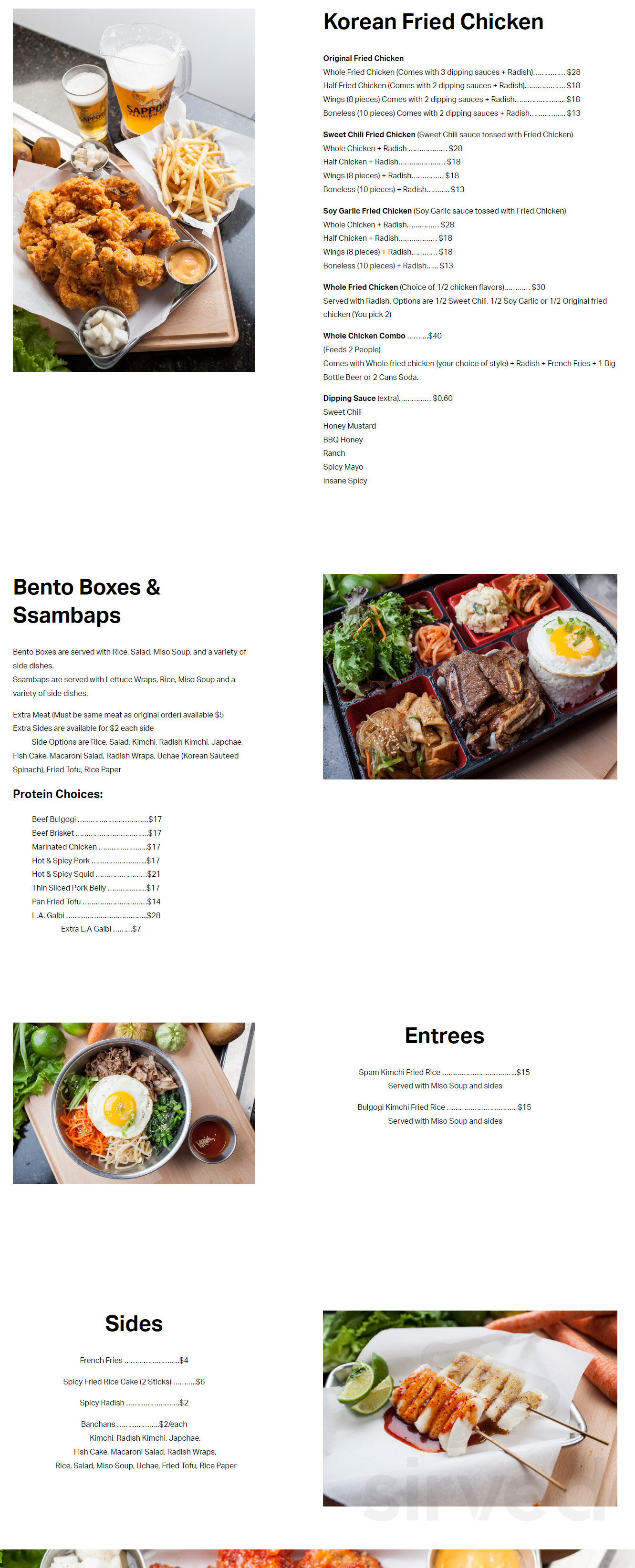 Chicken Hut menus in Los Angeles, California, United States