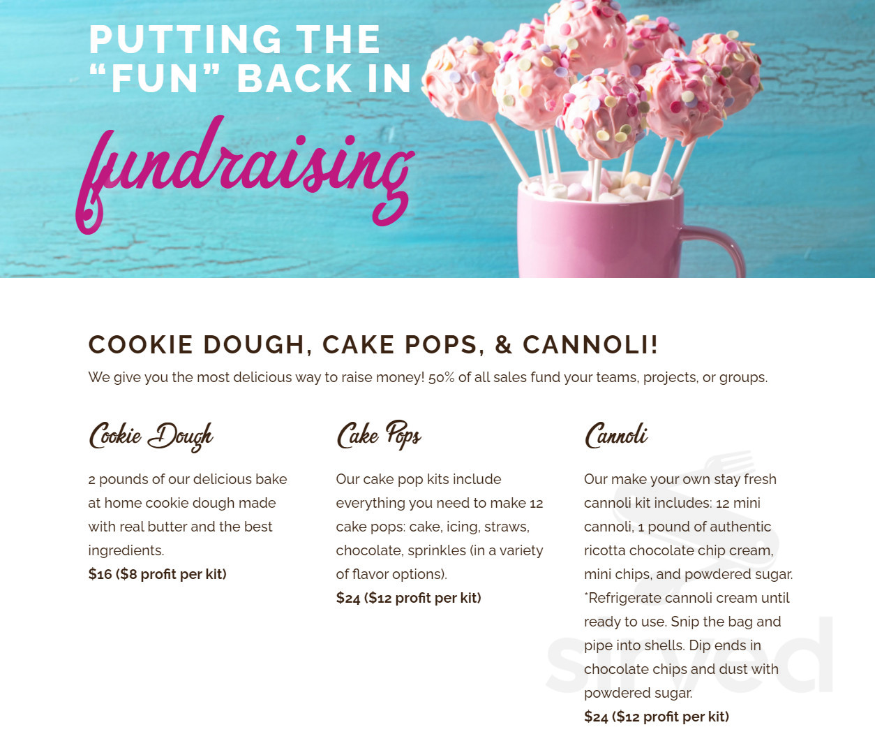 Menu - Mantua Township NJ's Devour Desserts | Sirved