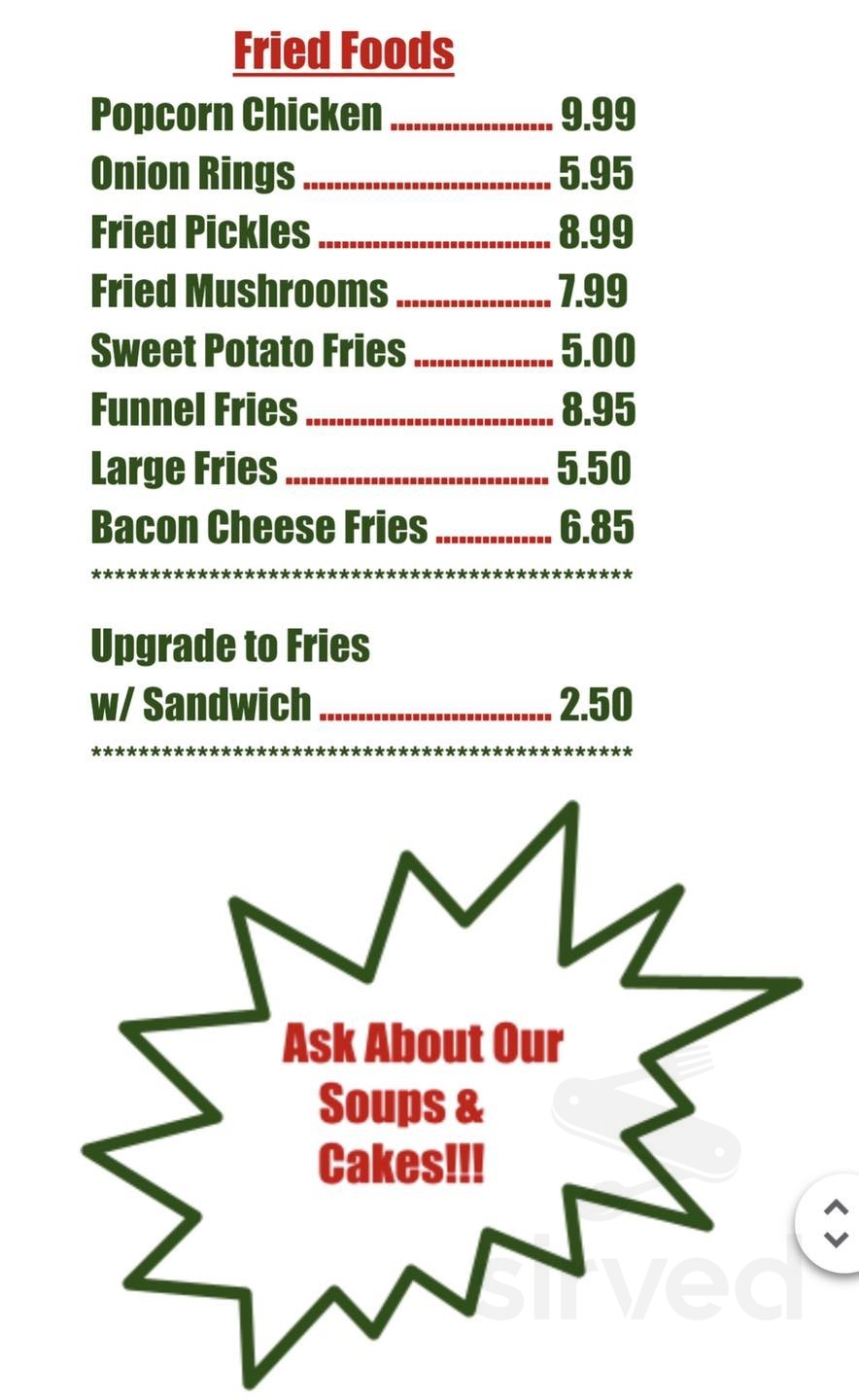 Luca's Pizzeria menu in Covington, Virginia, USA
