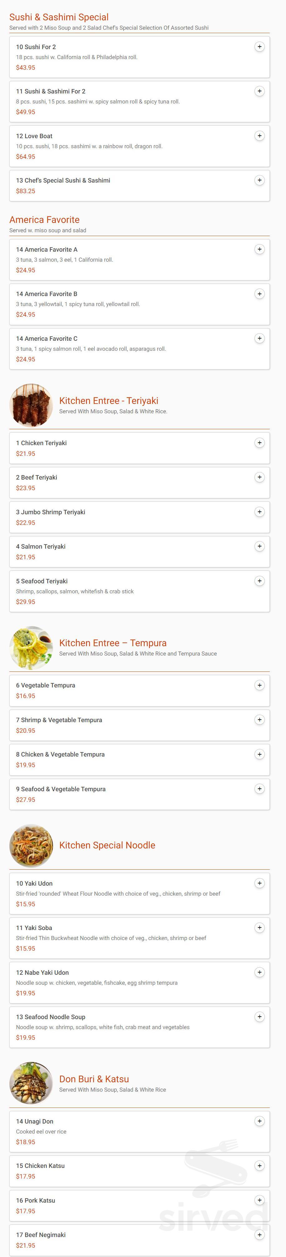 Menu - Eden Prairie MN's Osaka Japanese Sushi & Hibachi Steakhouse Eden ...