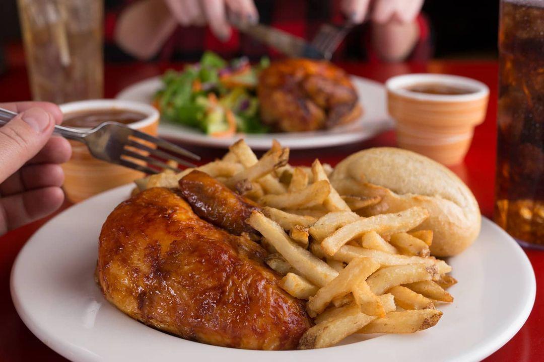 Swiss Chalet menu in Lindsay, Ontario, Canada