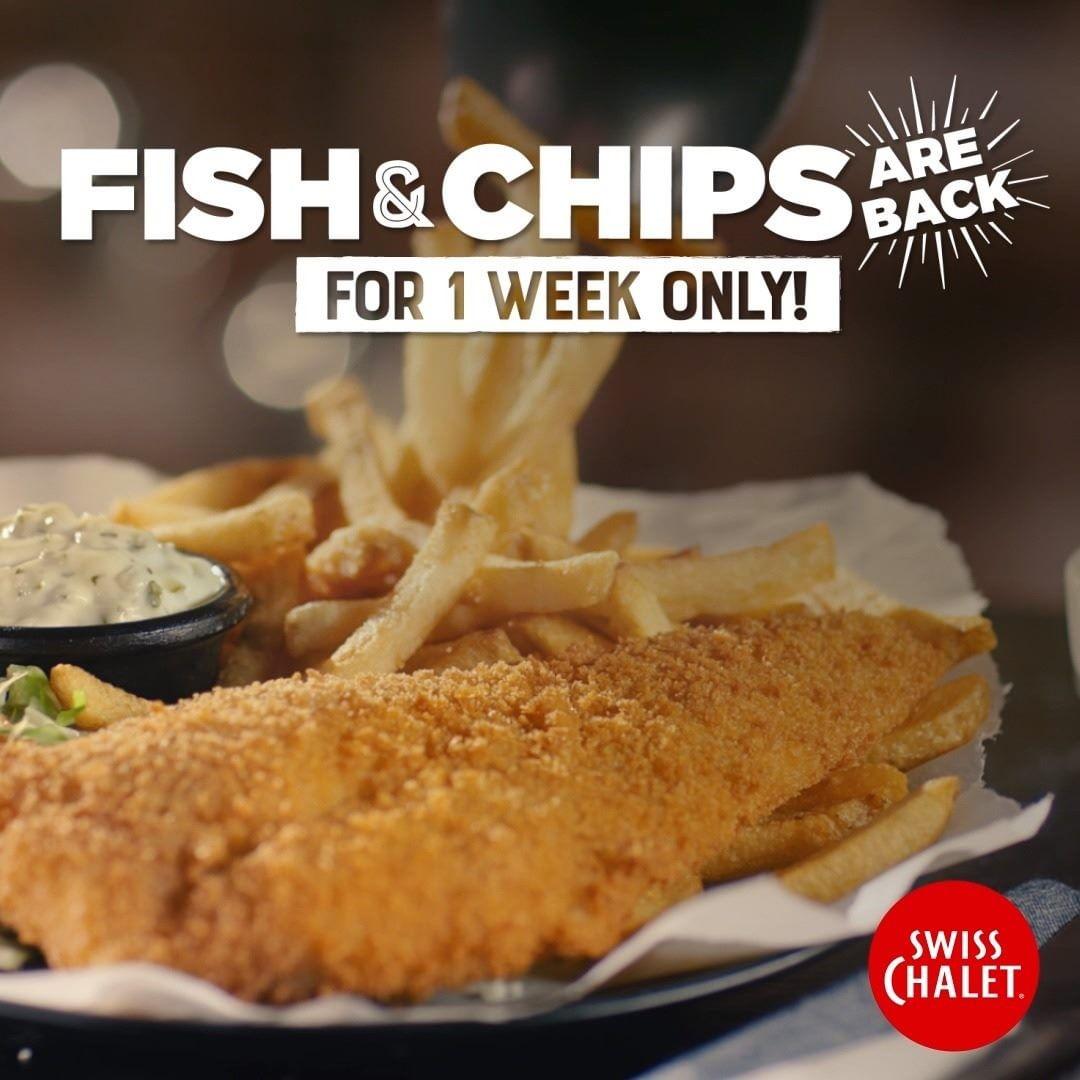 Swiss Chalet menu in Orillia, Ontario, Canada