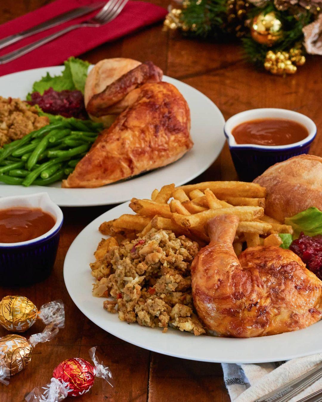 Swiss Chalet menu in Orillia, Ontario, Canada