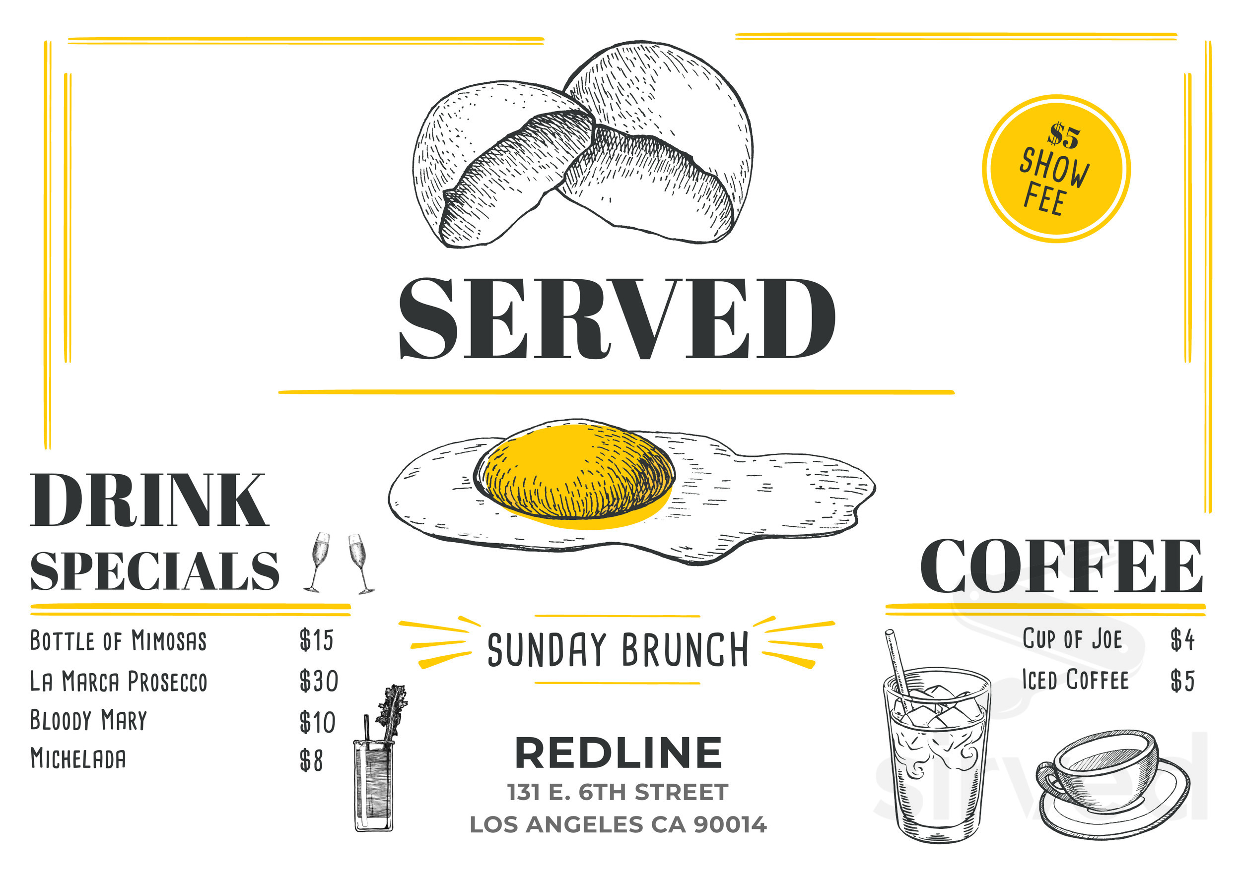 Redline - Food & Bar menu in Los Angeles, California, USA