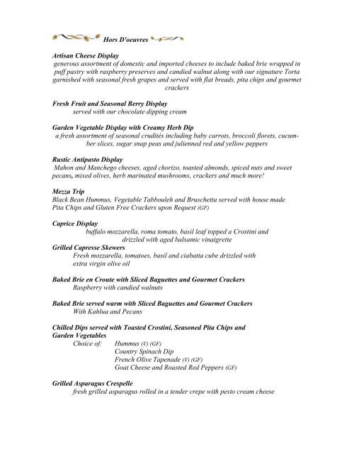 Riverfront Cafe & Catering menu in Jacksonville, Florida, USA