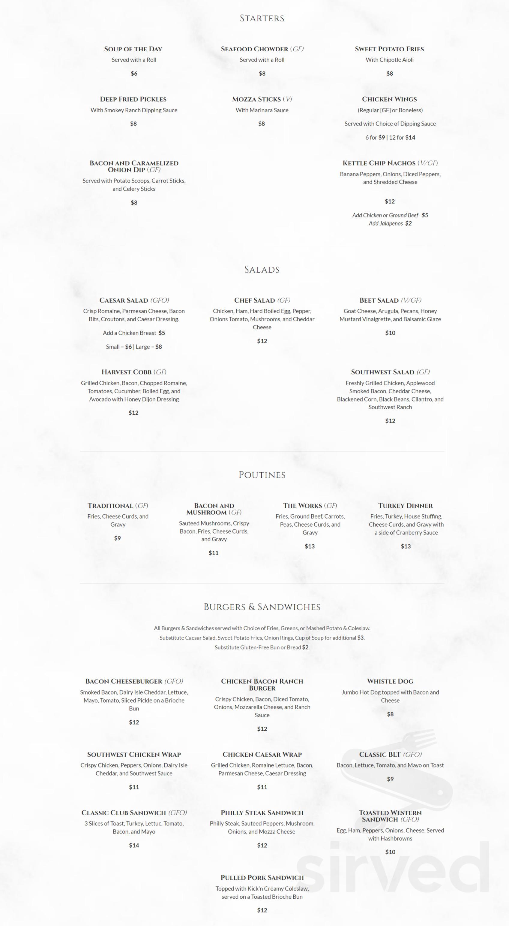 Red Shores Summerside Raceway menu in Summerside, Prince Edward Island ...