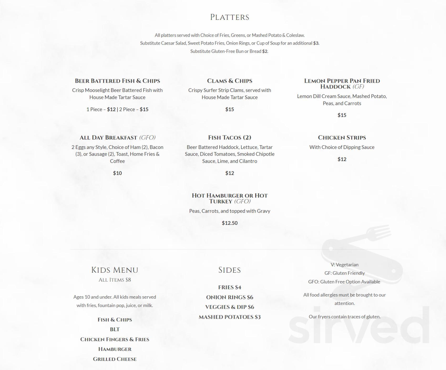 Red Shores Summerside Raceway menus in Summerside, Prince Edward Island ...