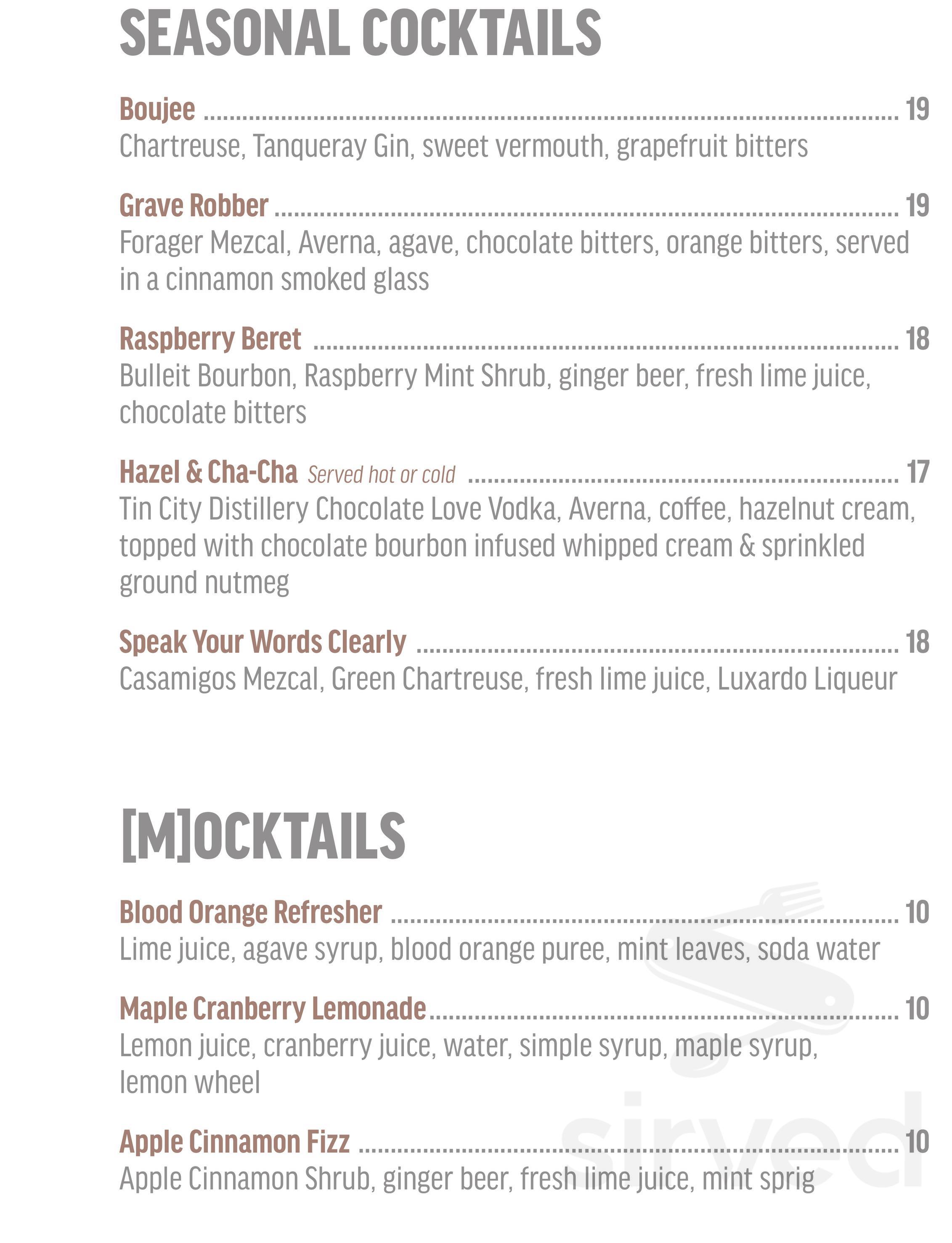 Tetto Rooftop Bar menus in Paso Robles, California, United States