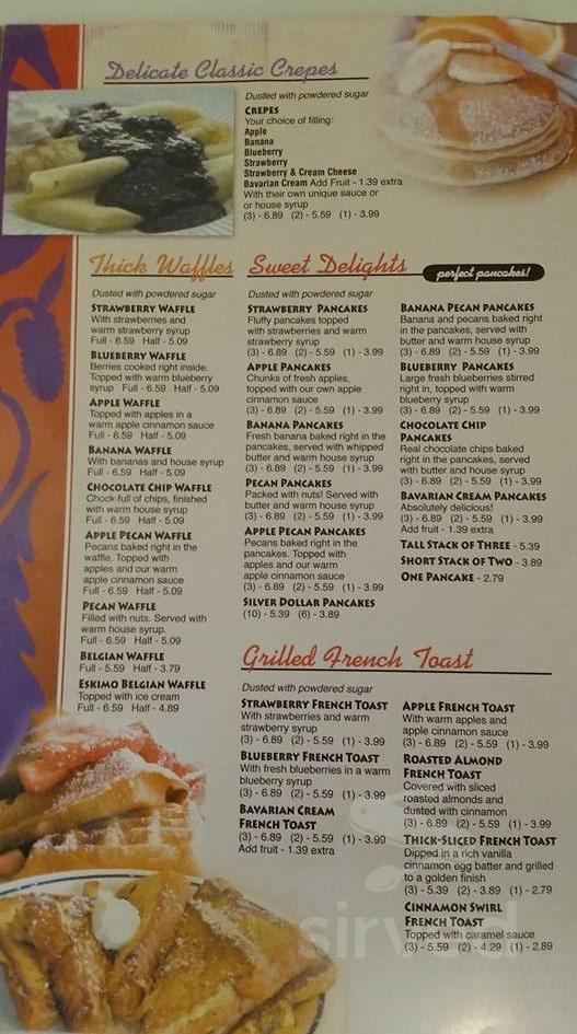 Frittatas Restaurant menu in Kokomo, Indiana, USA