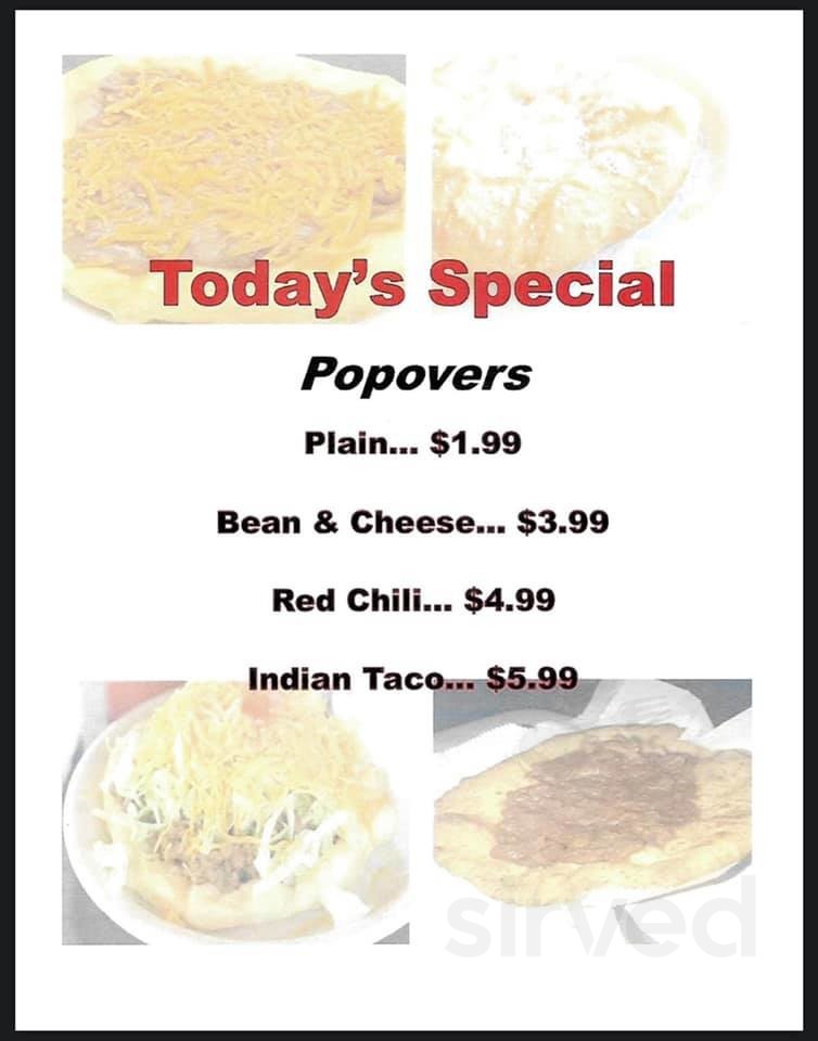 Menu for Vekol Cafe (inside Vekol Market) in Maricopa, AZ | Sirved