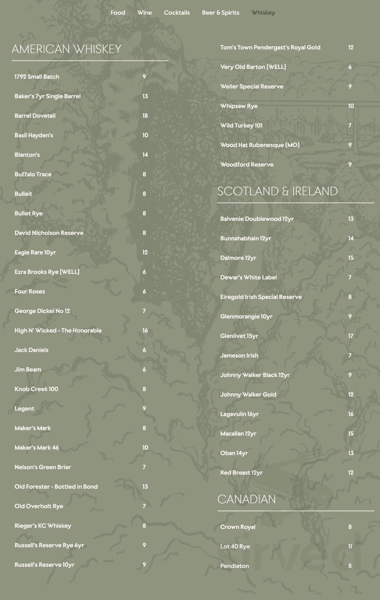 The A-Frame Winegarden on The Blufftop at Rocheport menu in Rocheport ...