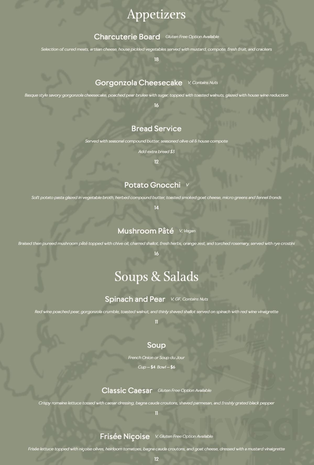 The A-Frame Winegarden on The Blufftop at Rocheport menu in Rocheport ...