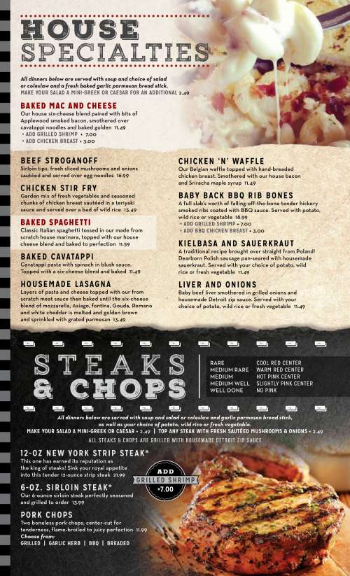 Pete's Place Restaurant Taylor menu in Taylor, Michigan, USA