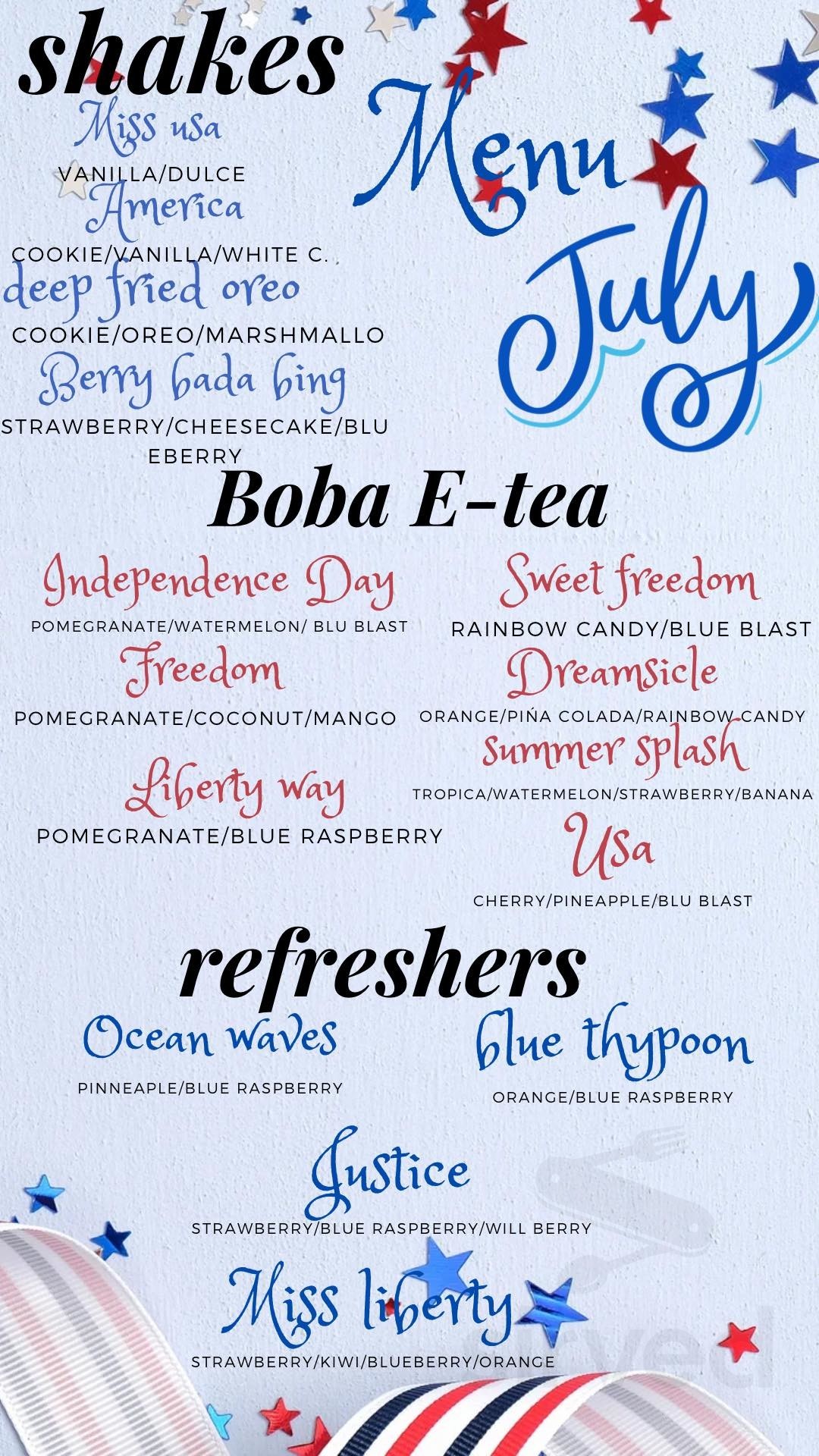 Nutrition Place menu in Shelbyville, Kentucky, USA