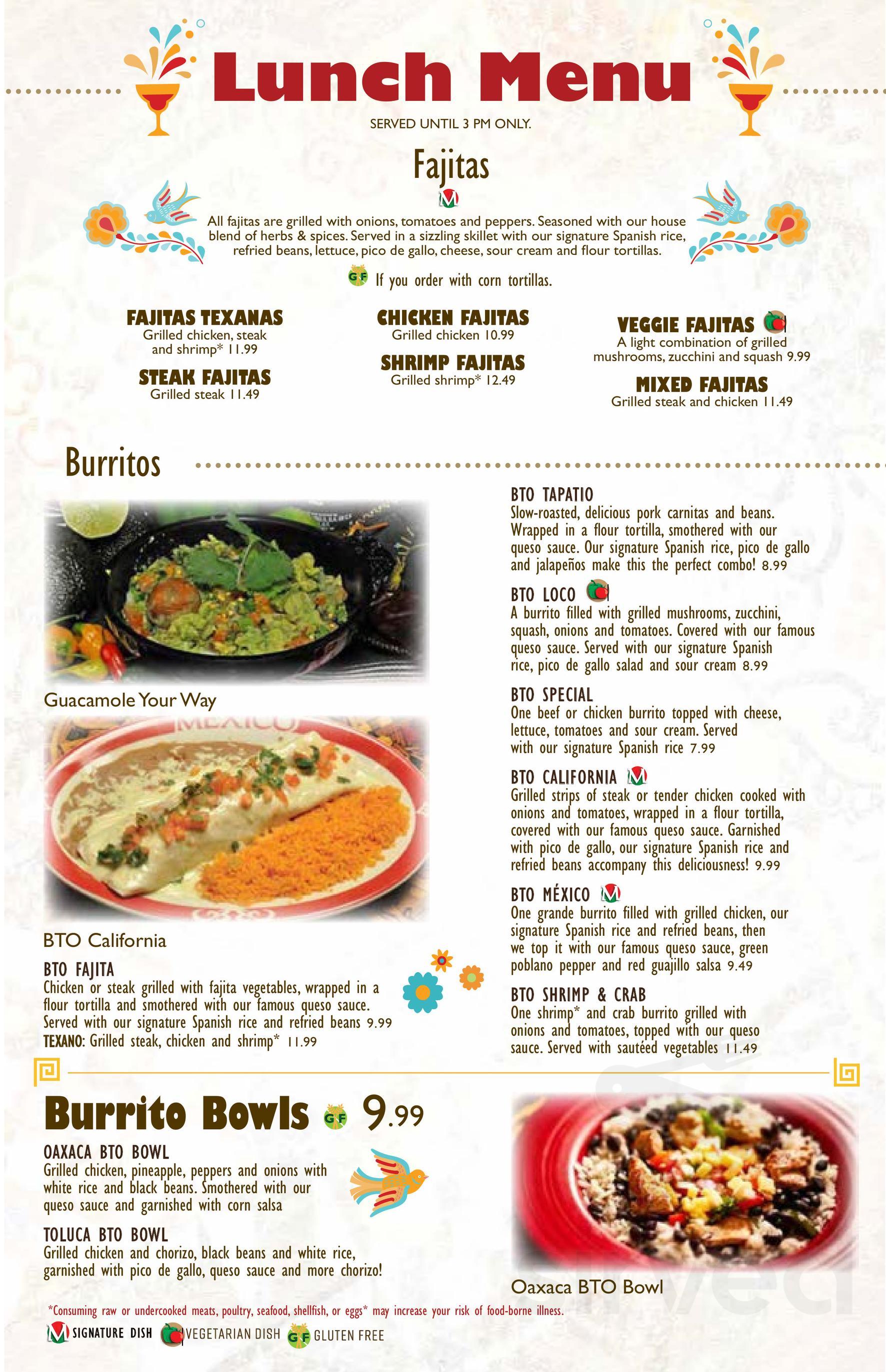 Mexico Restaurant menu in Mechanicsville, Virginia, USA