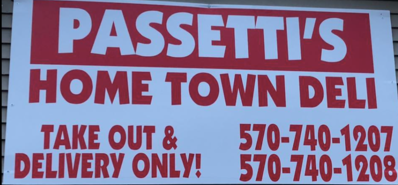 Menu for Passetti's Hometown Deli in Nanticoke, PA | Sirved