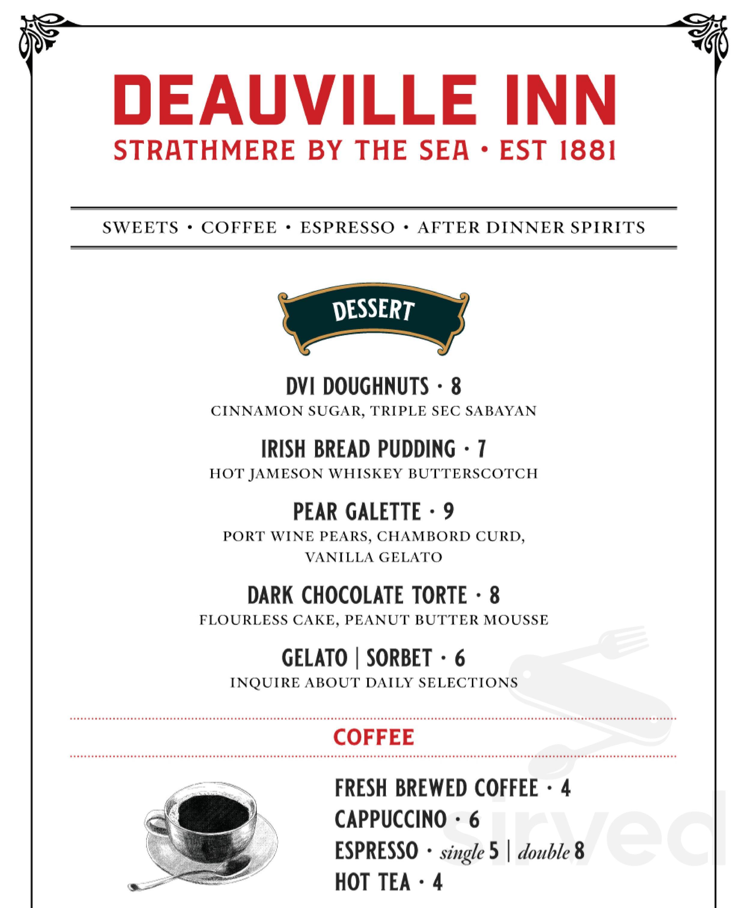 Menu - Strathmere NJ's Deauville Breakfast House | Sirved