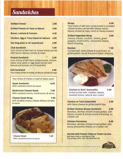 Yoder's Restaurant & Buffet menu in New Holland, Pennsylvania, USA