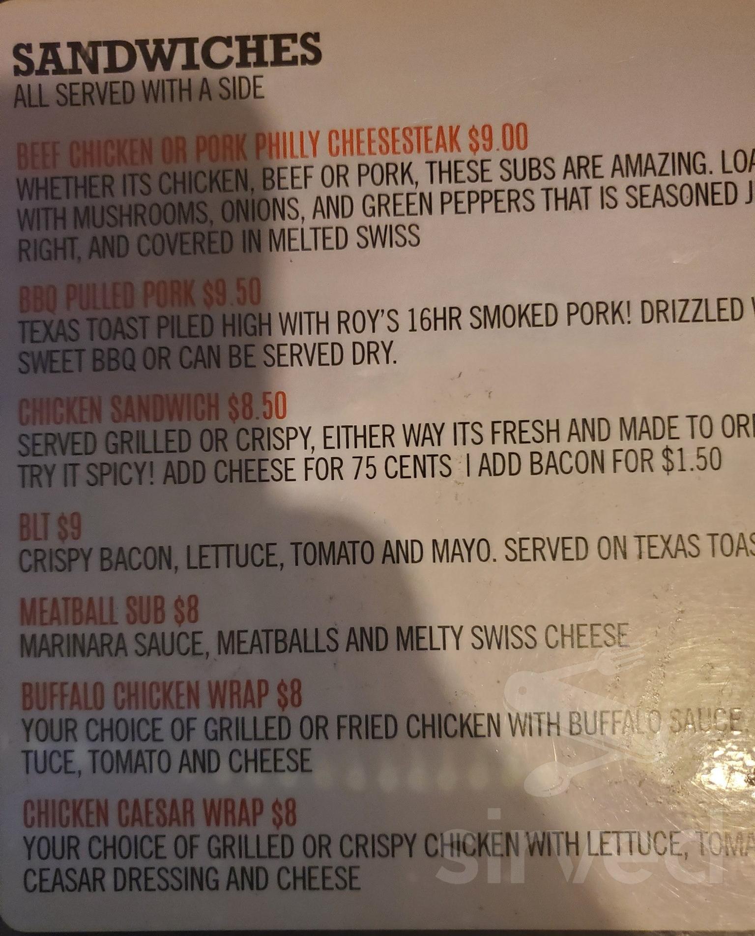 Westbound Bar & Grill menus in Lake St Louis, Missouri, United States