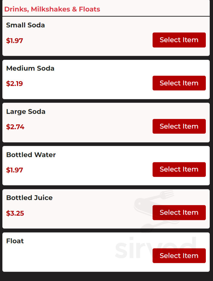 Menu for Dog Days Hot Dogs & Burgers in Peachtree Corners, GA | Sirved