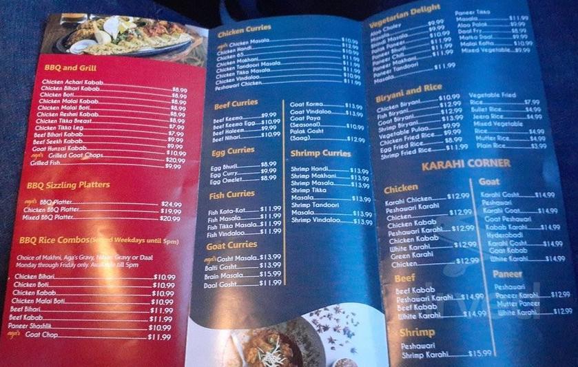 Menu - Houston TX's Aga's Restaurant & Catering | Sirved