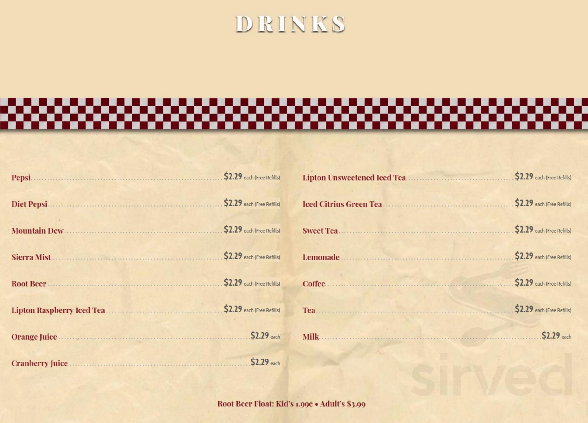 CC Tomatoes menu in Concord, New Hampshire, USA