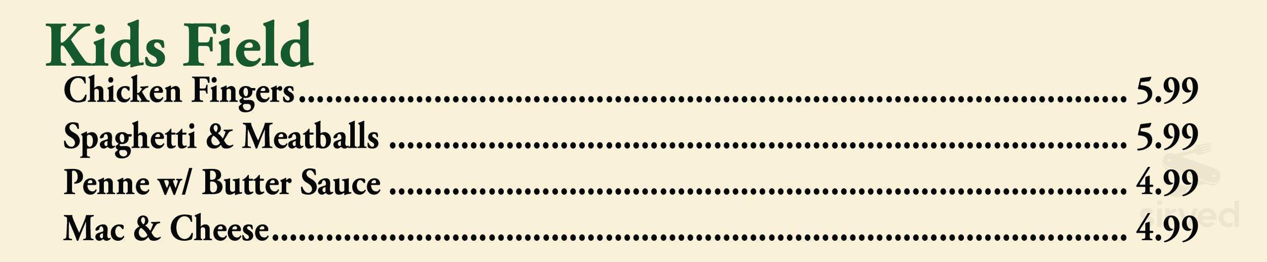 Il Torrente's Pizza menu in Denville, New Jersey, USA