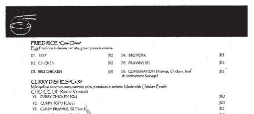 Simmer Vietnamese Kitchen Menu - Petaluma, California | Sirved