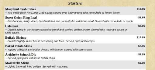 Menu for The DeLand Stockyard in DeLand, FL | Sirved