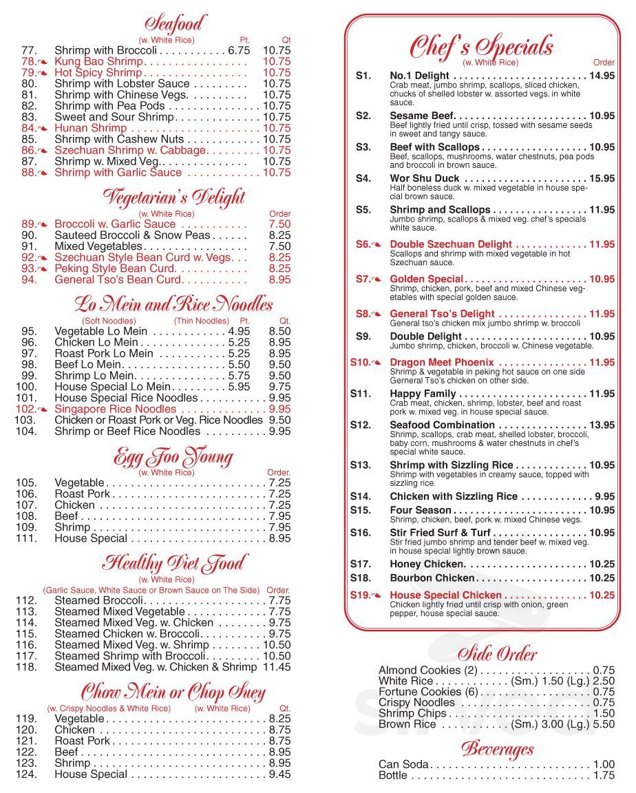 No. 1 Chinese Kitchen menu in Kent, Ohio, USA