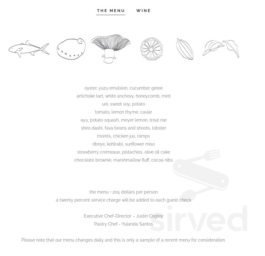 Aubergine the restaurant at L'Auberge Carmel menus in Carmel-By-The-Sea ...