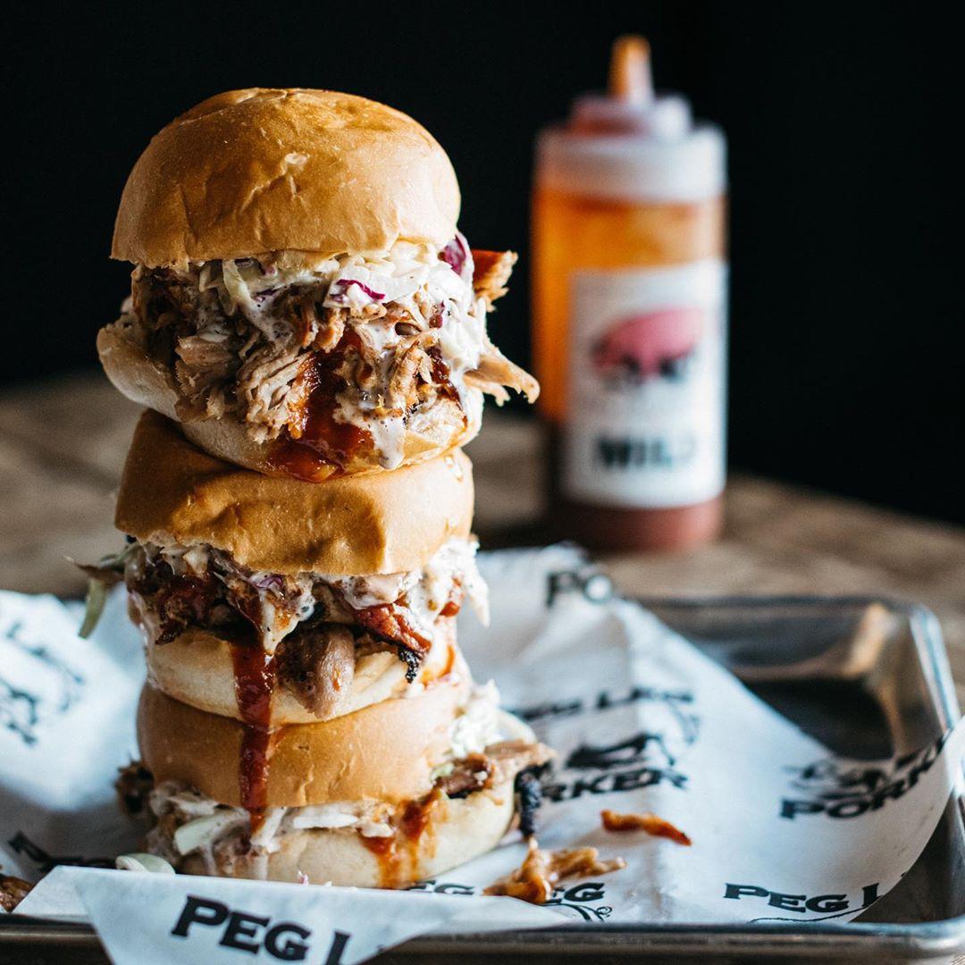 Peg Leg Porker BBQ menu in Nashville, Tennessee, USA