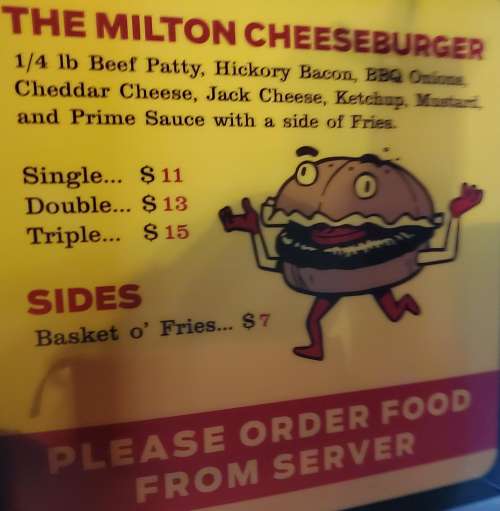 Unicorn Disco menu in Houston, Texas, USA