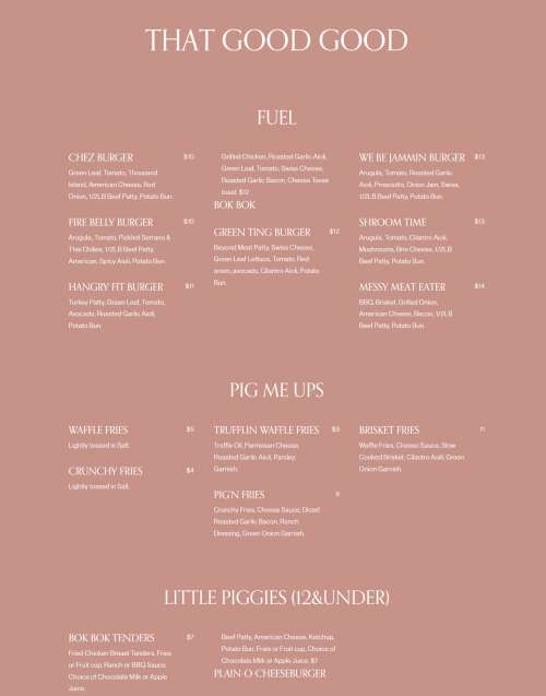 Hangry Belly menu in Long Beach, California, USA