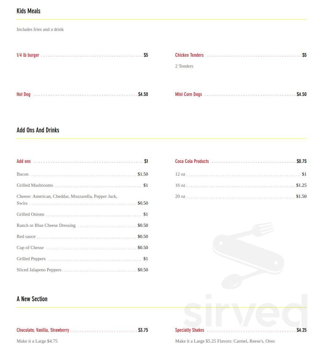 Nelly's menus in Wilmington, Illinois, United States