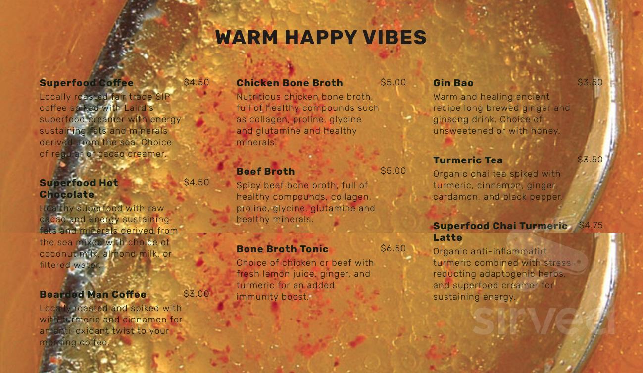 Vibe Foods Superfood Bar menus in Parker, Colorado, United States