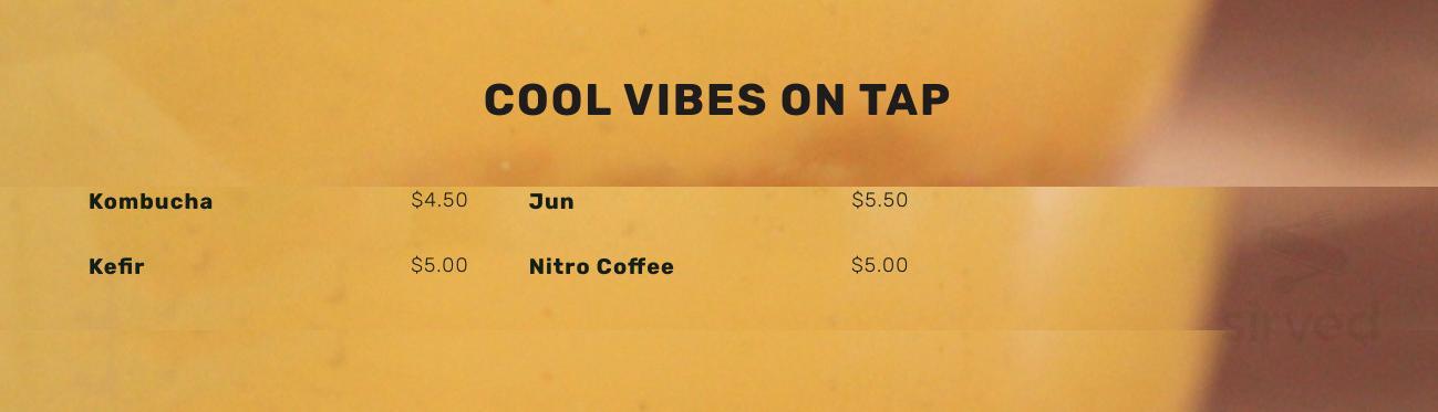 Vibe Foods Superfood Bar menus in Parker, Colorado, United States