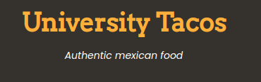 Menu for University Tacos and Burritos in Birmingham, AL | Sirved