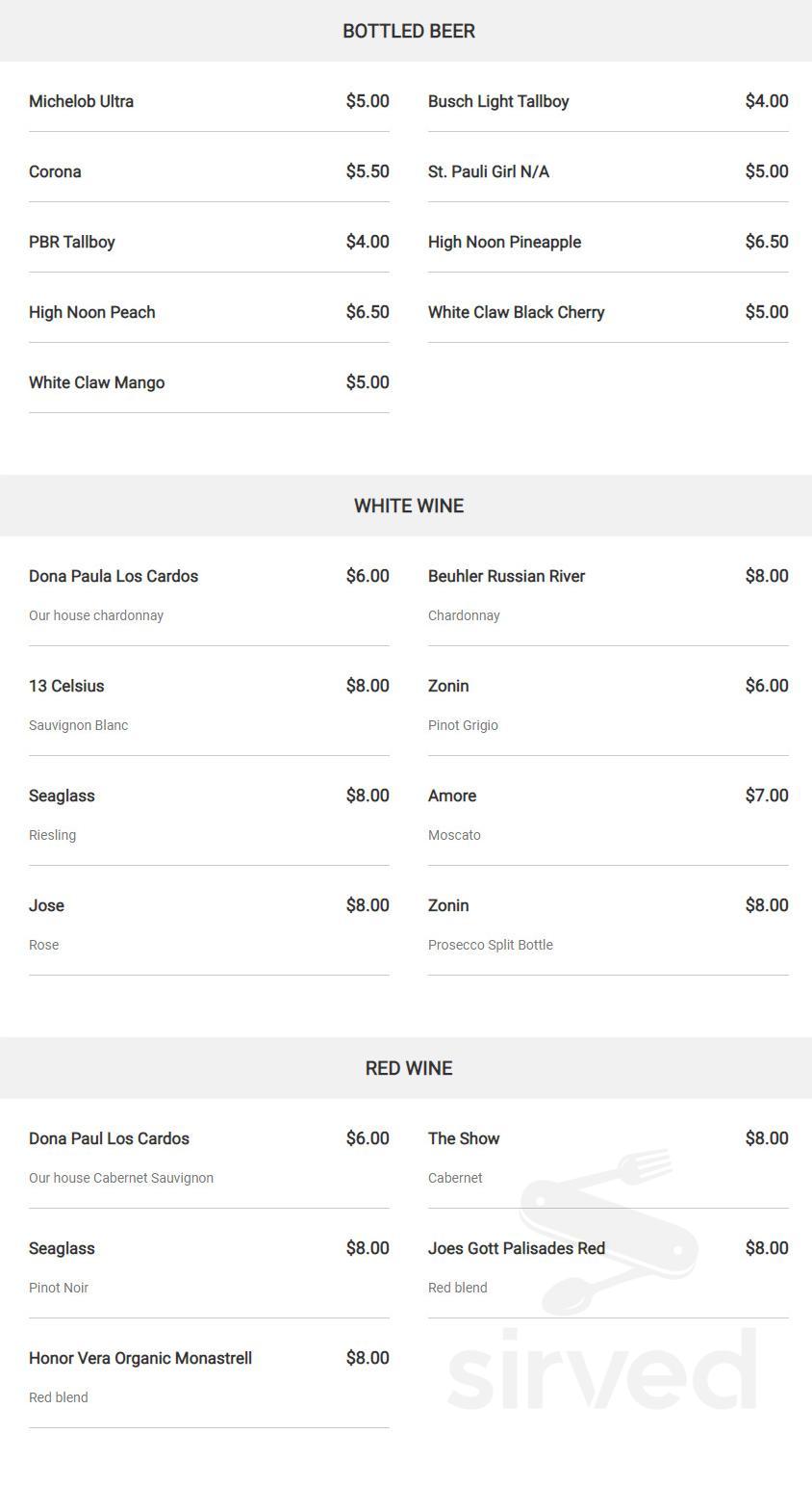Menu for Purple Goat in Rochester, MN | Sirved