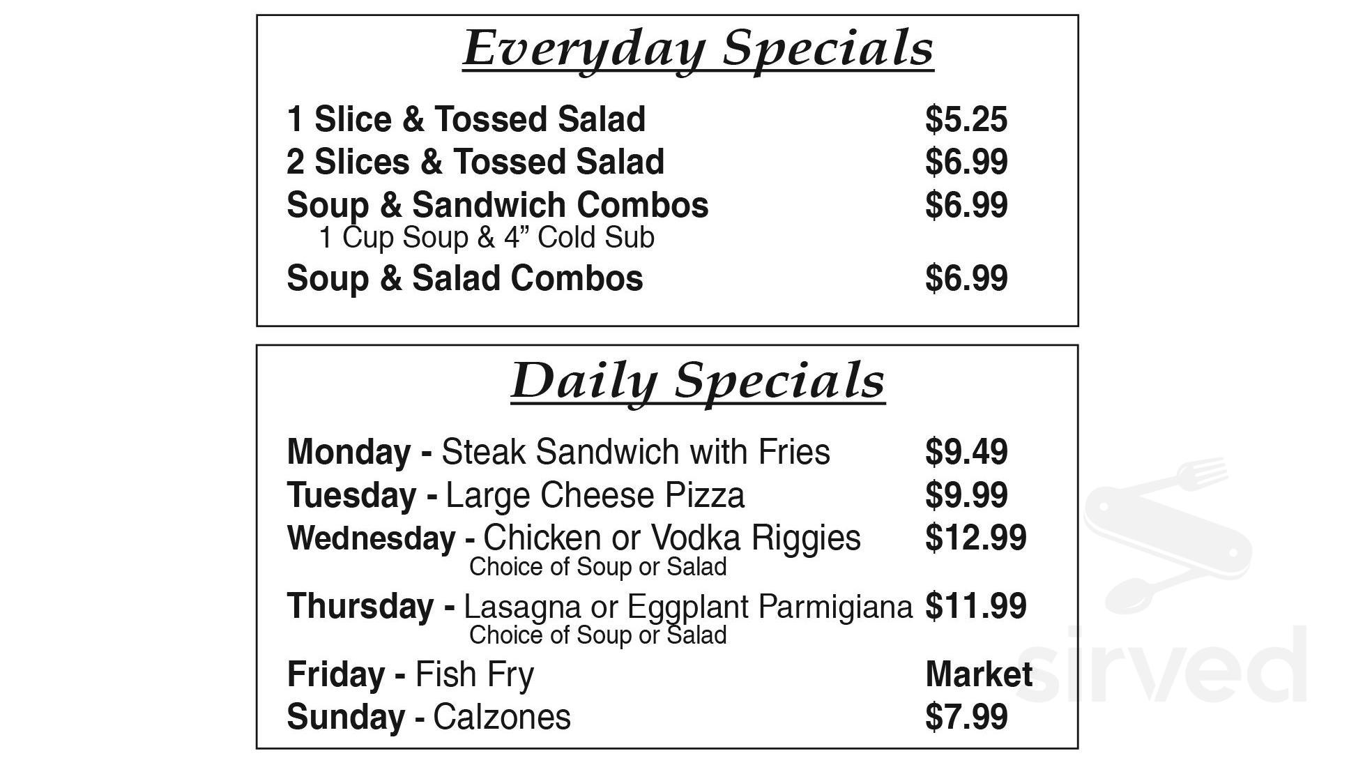 Utica Pizza Company Menu - North Syracuse, New York | Sirved