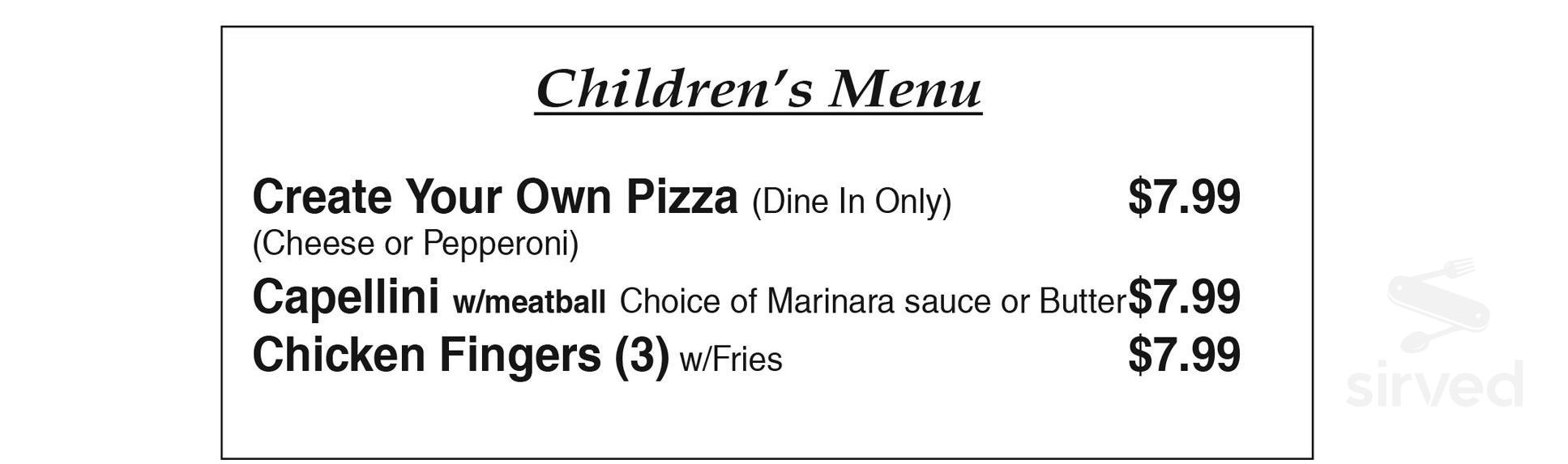 Utica Pizza Company menu in North Syracuse, New York, USA