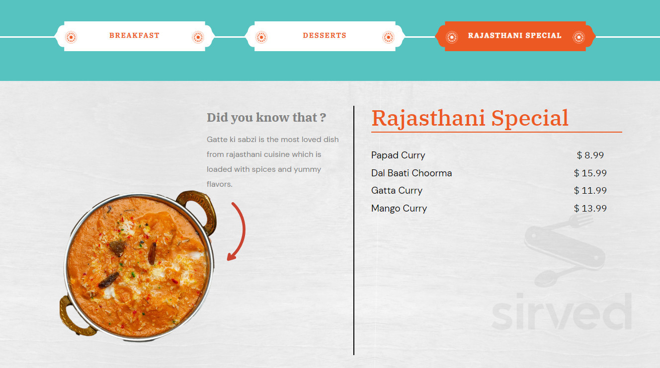 150 Bikaner Sweets menu in Sunnyvale, California, USA