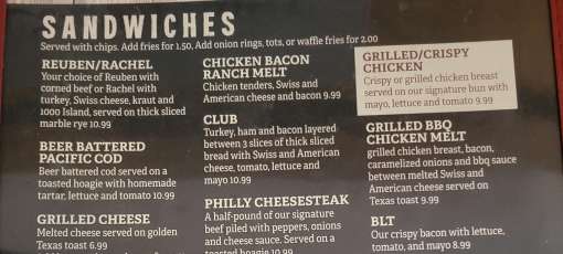Menu for Hayloft Bar And Grill in St Augusta, MN | Sirved