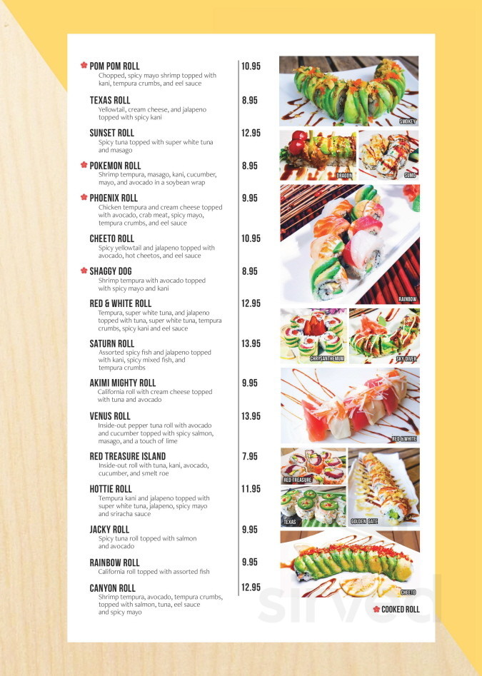 Akimi menus in Houston, Texas, United States