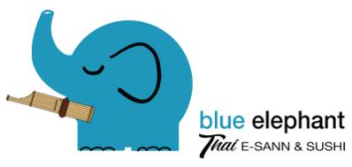 Blue Elephant menu in Miami, Florida, USA