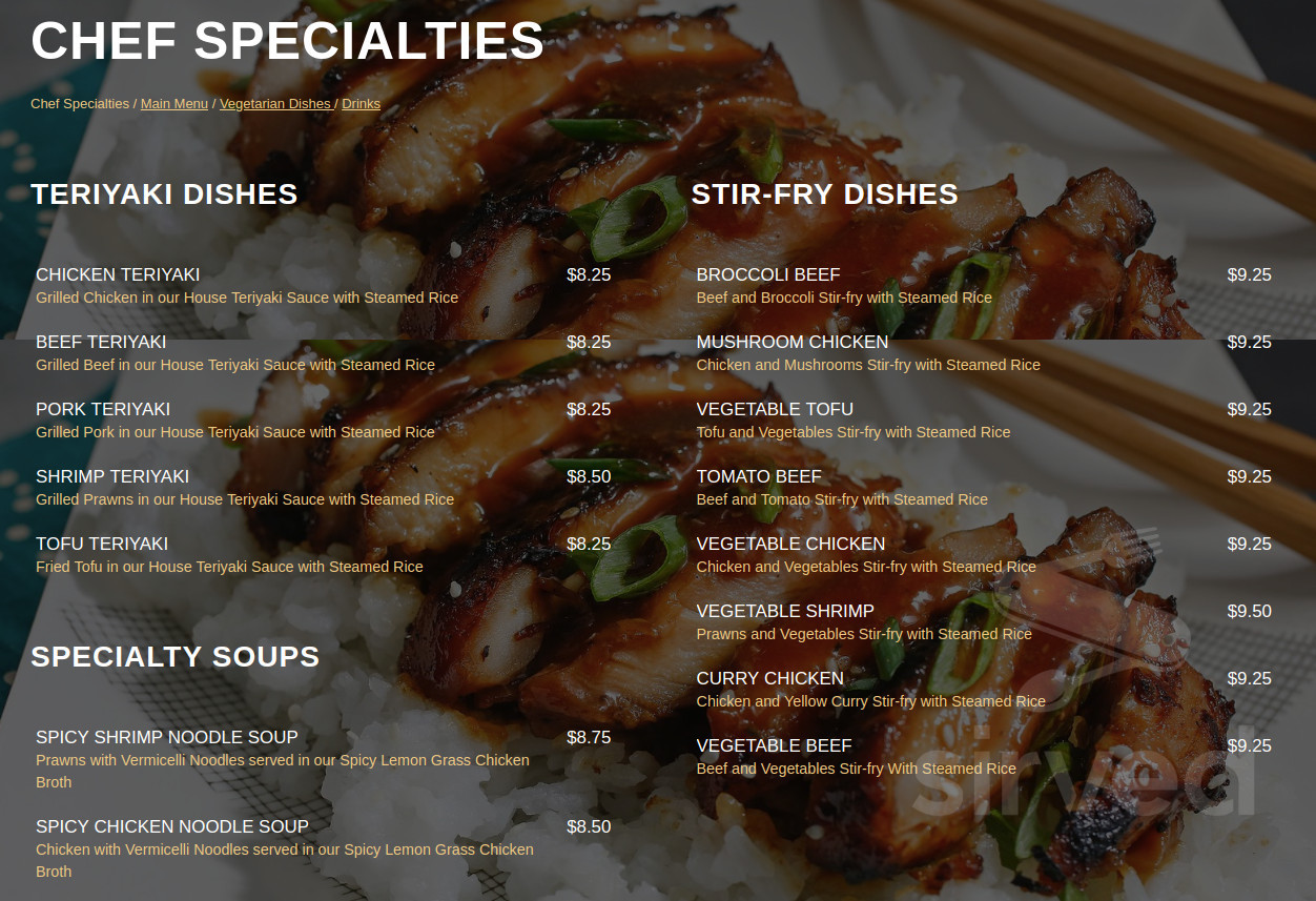Pho Restaurant menus in Reno, Nevada, United States