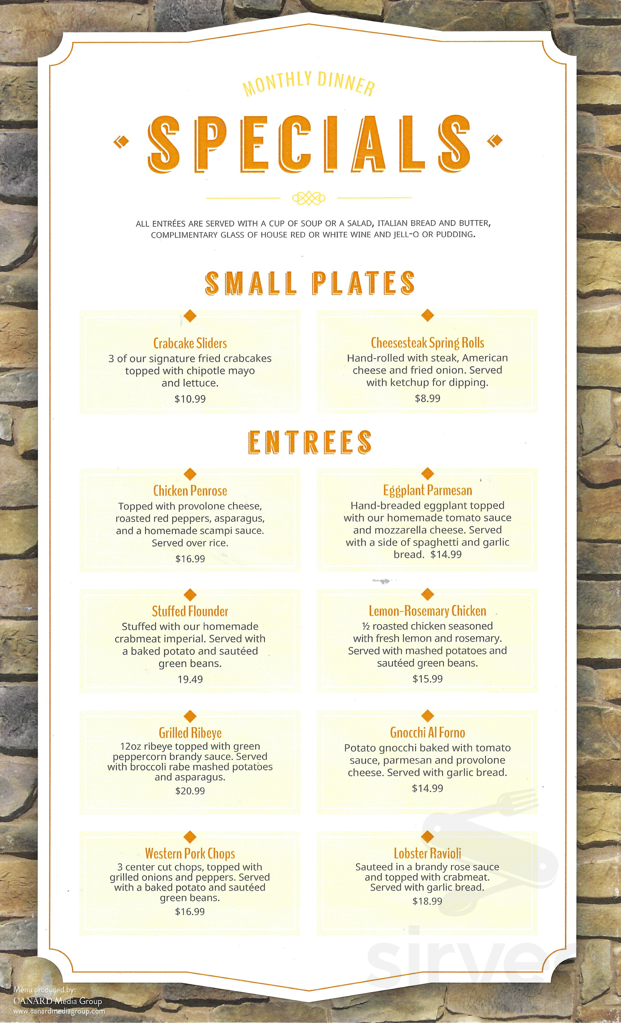 Penrose Diner menu in Philadelphia, Pennsylvania, USA