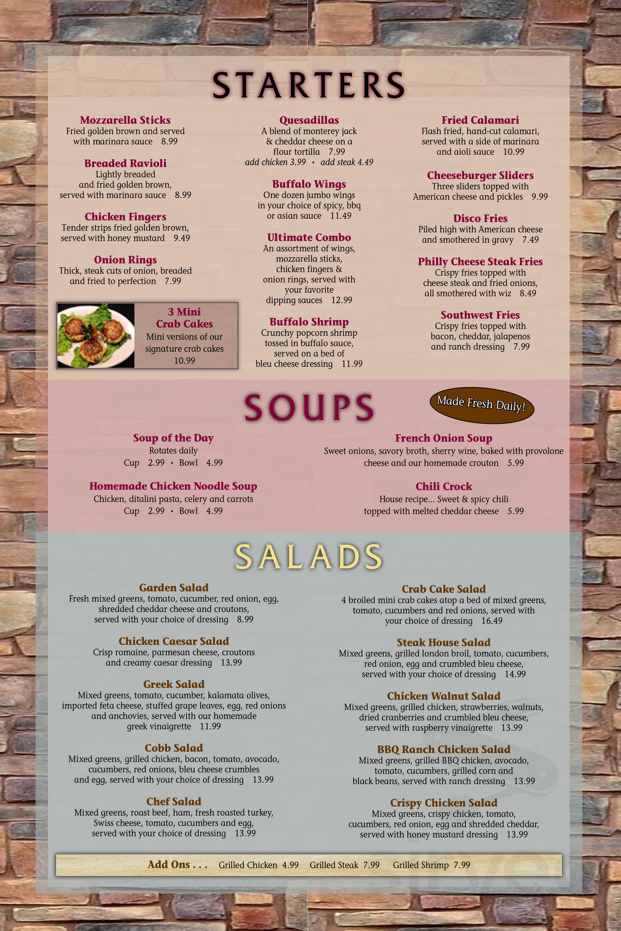 Penrose Diner menu in Philadelphia, Pennsylvania, USA